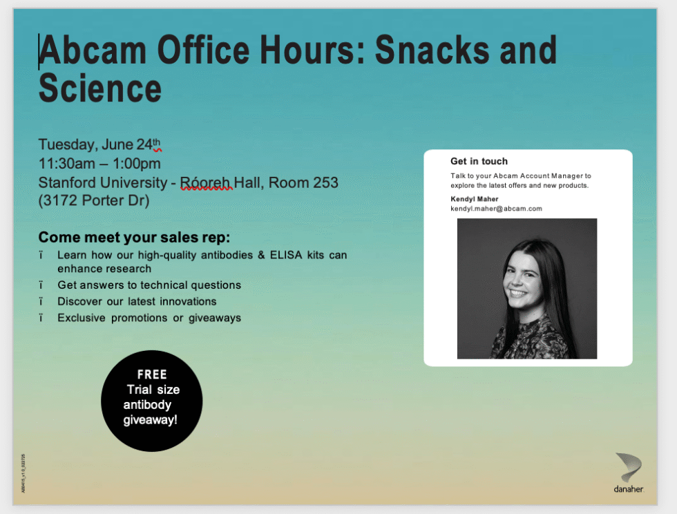 Abcam Office Hours | Stanford School of Medicine at Stanford Research Park